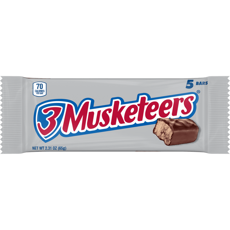 3 MUSKETEERS Fun Size Chocolate Candy Bars, 2.31 oz (Pack of 5) | 3 ...